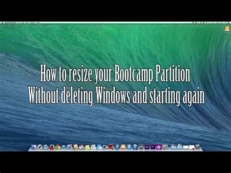 How To Resize Your Bootcamp Partition Without Deleteing Windows Disk Partitioning Bootcamp