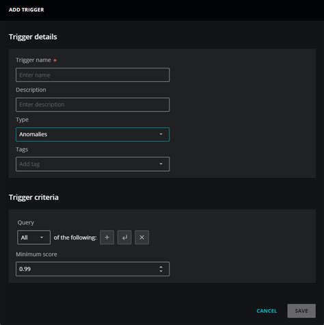 Add An Anomaly Trigger Cloud Documentation