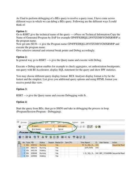 Debug Bex Query Pdf Debugging Data
