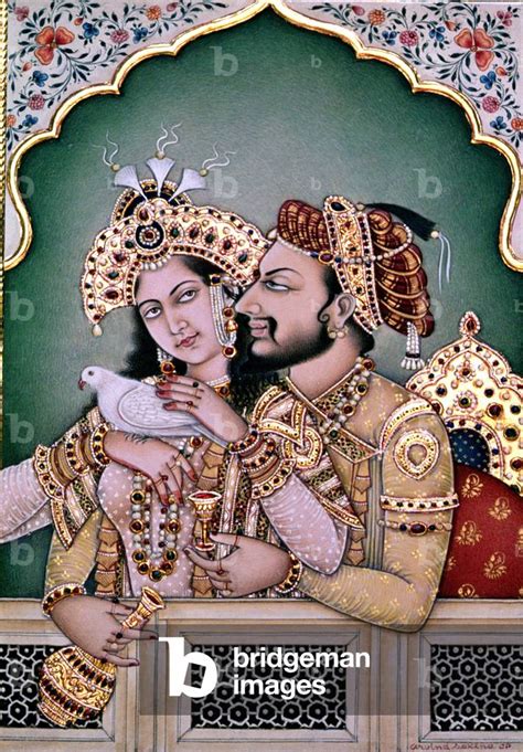 Image Of Shah Jahan 1592 1666 And His Wife Arjumand Banu Begum D