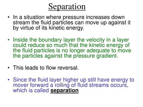 Ppt Boundary Layer With Pressure Gradient In Flow Direction