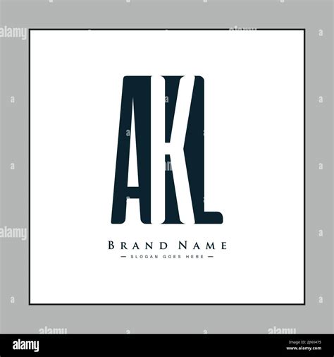 Initial Letter Akl Logo Simple Monogram Logo For Initials A K And L Stock Vector Image And Art