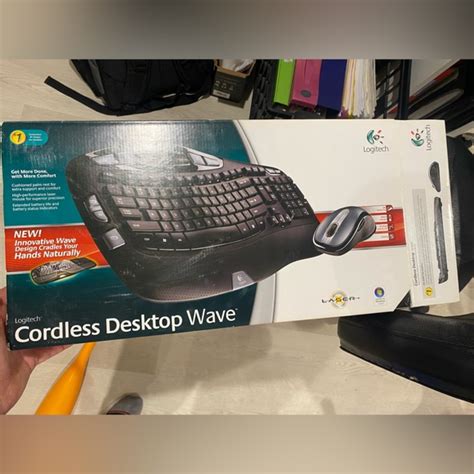 Logitech Computers Laptops And Parts Logitech Cordless Desktop Wave Keyboard Poshmark
