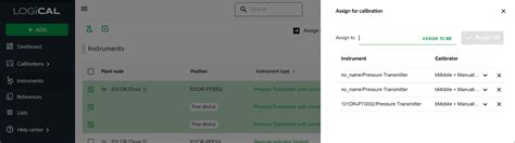 Unassign From Calibration Logical Help