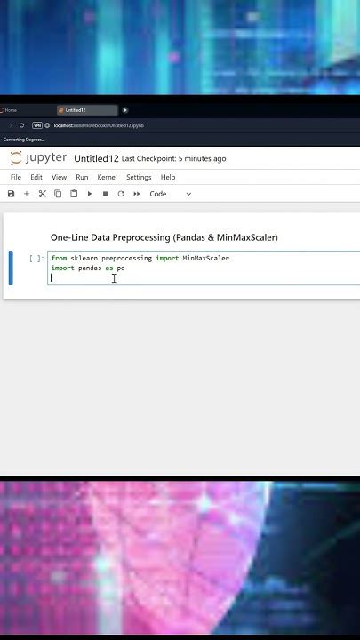 One Line Data Preprocessing Pandas And Minmaxscaler Youtube