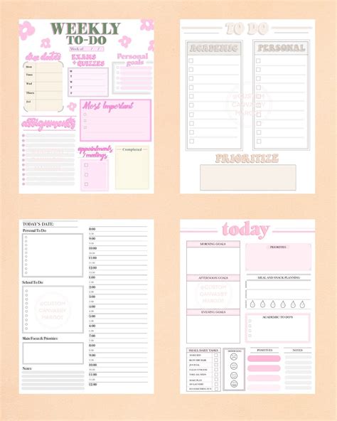 Organization Template Bundle Pack Etsy