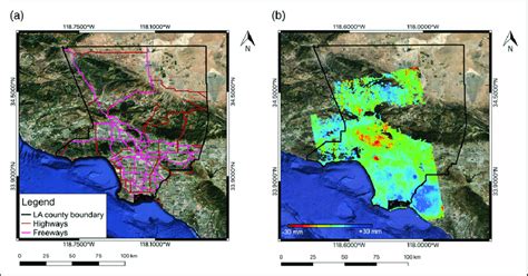 the input datasets used in the algorithm a highways and freeways in