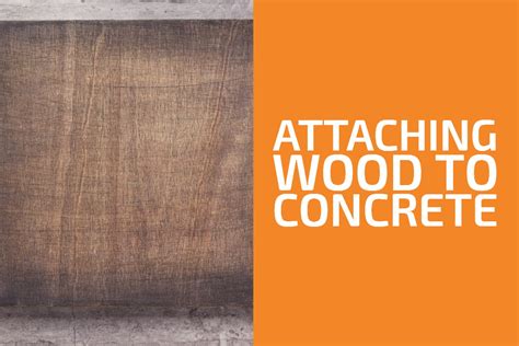 How To Attach Wood Concrete Floor Without Drilling