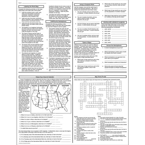Basic Map Skills Map Activity Posters Tcrm231 Teacher Created Resources