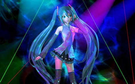 Concert Cg Hatsune Miku Anime Hot Anime Girl Vocaloids Realistic Long Hair Hd Wallpaper
