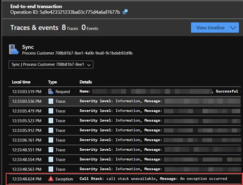 c application insights errors are logged as traces how do i log them as exceptions brian