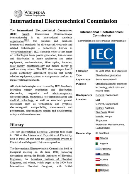 International Electrotechnical Commission Pdf
