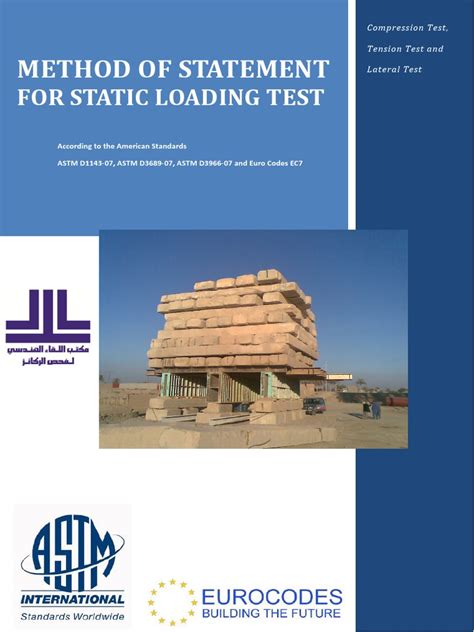 Method Of Statement For Static Loading Test Pdf Computer Programming Computing
