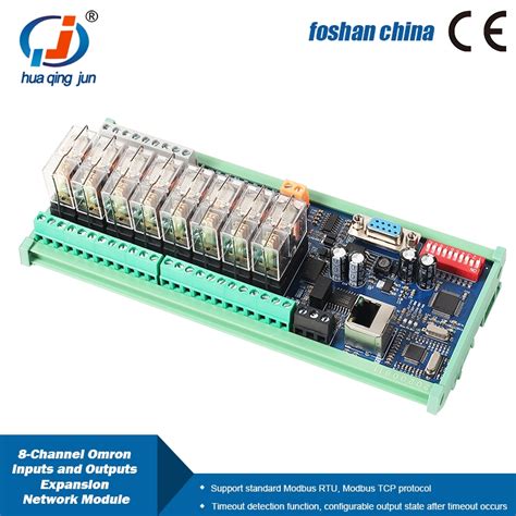 Huaqingjun 8 Channel Relay Module RS485 232 Ethernet IO Board Modbus