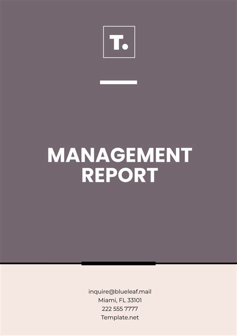 Free Management Report Templates To Edit Online And Print