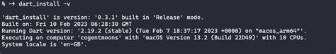 Dart Application Version Dav Simple Application Version Display For