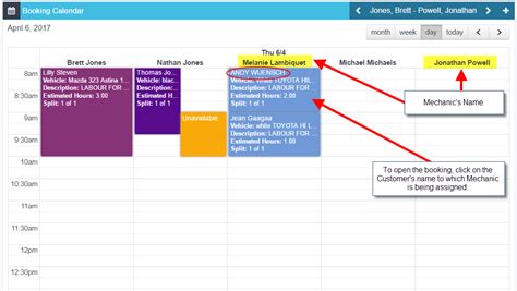 Edit A Booking In Workshop Software Workshop Software Workshop Management Software