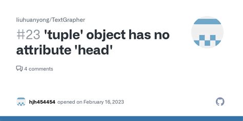 Tuple Object Has No Attribute Head Issue Liuhuanyong TextGrapher GitHub