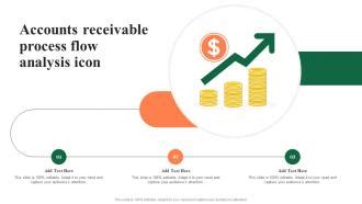 Accounts Receivable Process Flow Analysis Icon PPT Slide