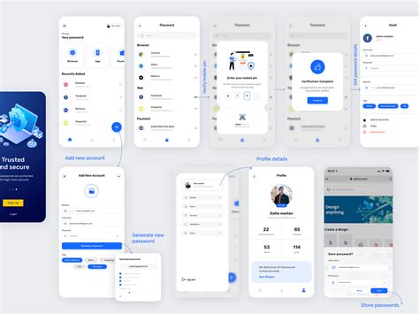 Protect Your Passwords App Ui Design Concept By Sajjad Hossain On Dribbble