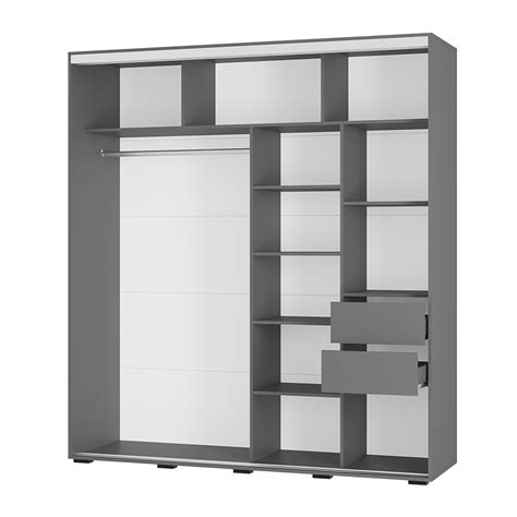 Шкаф купе Крафт 6 графит