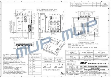 MUP C7801 02 Push NANO Sim Card Holder at 17 piece सम करड धरक in Mumbai ID 2852759585633