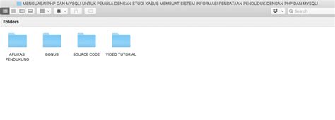 Menguasai PHP Dan MySQLi Untuk Pemula Studi Kasus Membuat Sistem Informasi Pendataan Penduduk
