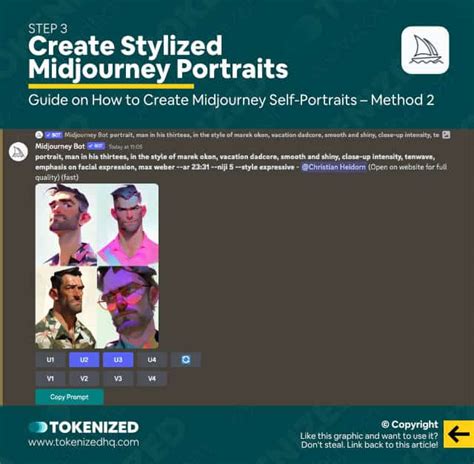 How To Create A Midjourney Self Portrait In V Tokenized