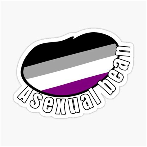 Asexual Bean Lgbt Pride Beans Sticker By Mooncattle Redbubble