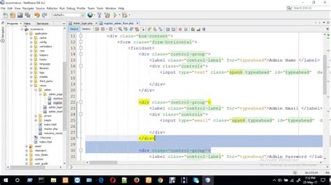 Day 26 Php Registration Form Mysql Insert Form Validation Query Builder Youtube