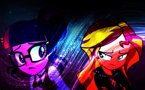 Sunset Shimmer Vs Twilight Sparkle By Shininglovelystar On Deviantart
