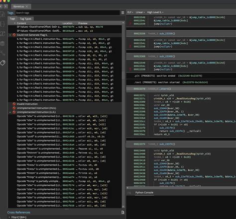 Could Not Generate Flag IL Unimplemented Instruction LLIL Issue