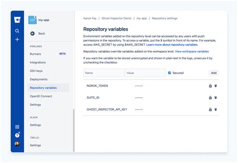 Bitbucket Pipelines — Ghost Inspector