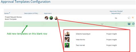 Approval Templates Project Insight Help Center