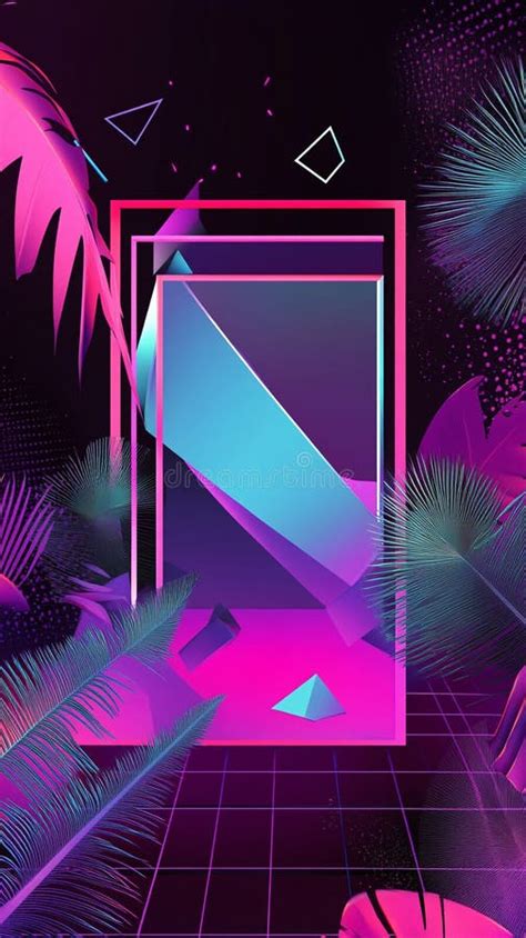 Gradient Frame Featuring A Square Layout Perfect For Showcasing Preparation For An Event Stock