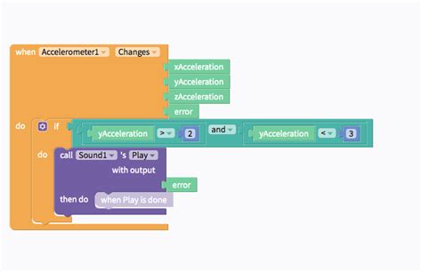 using accelerometer to play sounds questions about thunkable community