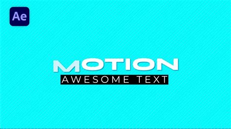 How To Create Awesome Text Animation After Effects Tutorial Youtube