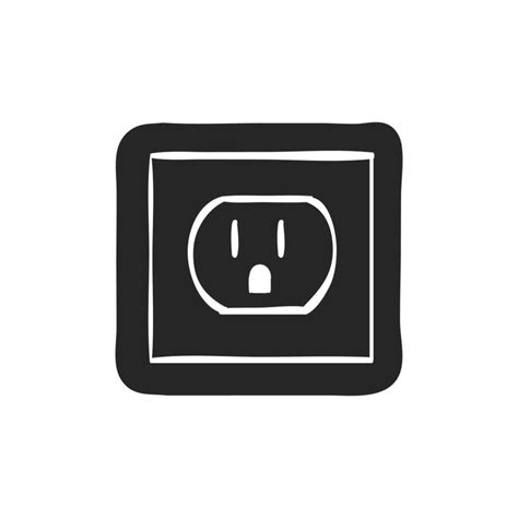 Hand Drawn Electrical Outlet Vector Illustration 39395935 Vector Art At Vecteezy