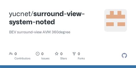 Github Yucnetsurround View System Noted Bev Surround View Avm 360degree