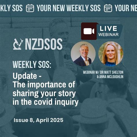 Weekly SOS Safe And Effective Vs Sudden And Unexpected We Told The Commission NZ
