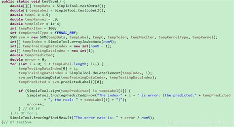 支持向量机java实现及使用说明支持向量机回归算法 Java 实现 Csdn博客