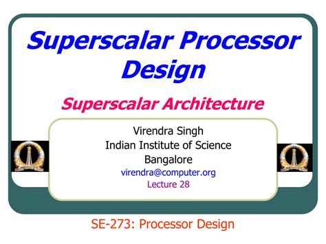 Ppt Superscalar Processor Design Superscalar Architecture Powerpoint