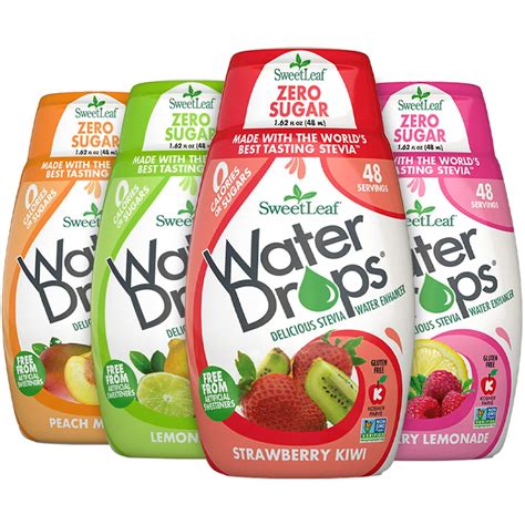 Sweetleaf Stevia Water Drops Water Enhancer Variety Pack Sugar Free