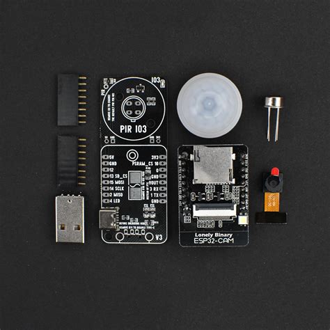 esp32 cam home security pir kit lonely binary