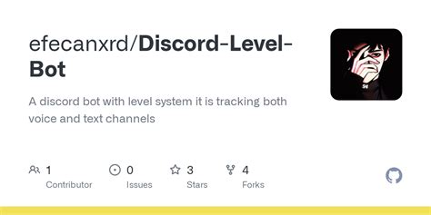 Github Efecanxrddiscord Level Bot A Discord Bot With Level System It Is Tracking Both Voice