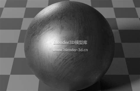 崭新黑色金属贴图 Blender材质球纹理贴图模型下载 Blender3d模型库