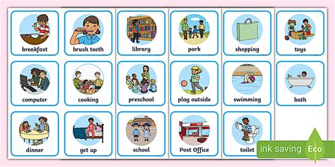Visual Timetable For Home Twinkl