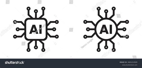 artificial intelligence concept ai technology background stock vector