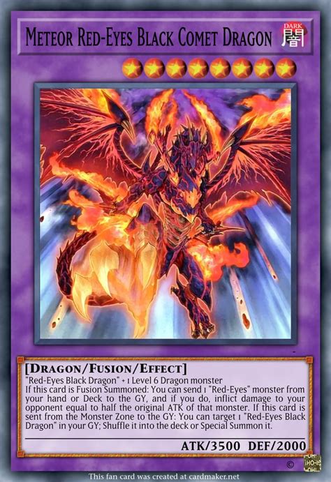 I Remade Some Red Eyes Cards To Turn The Archetype Into A Full On Fusionburn Deck Rcustomyugioh