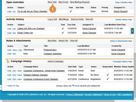 Log Activities Customguide